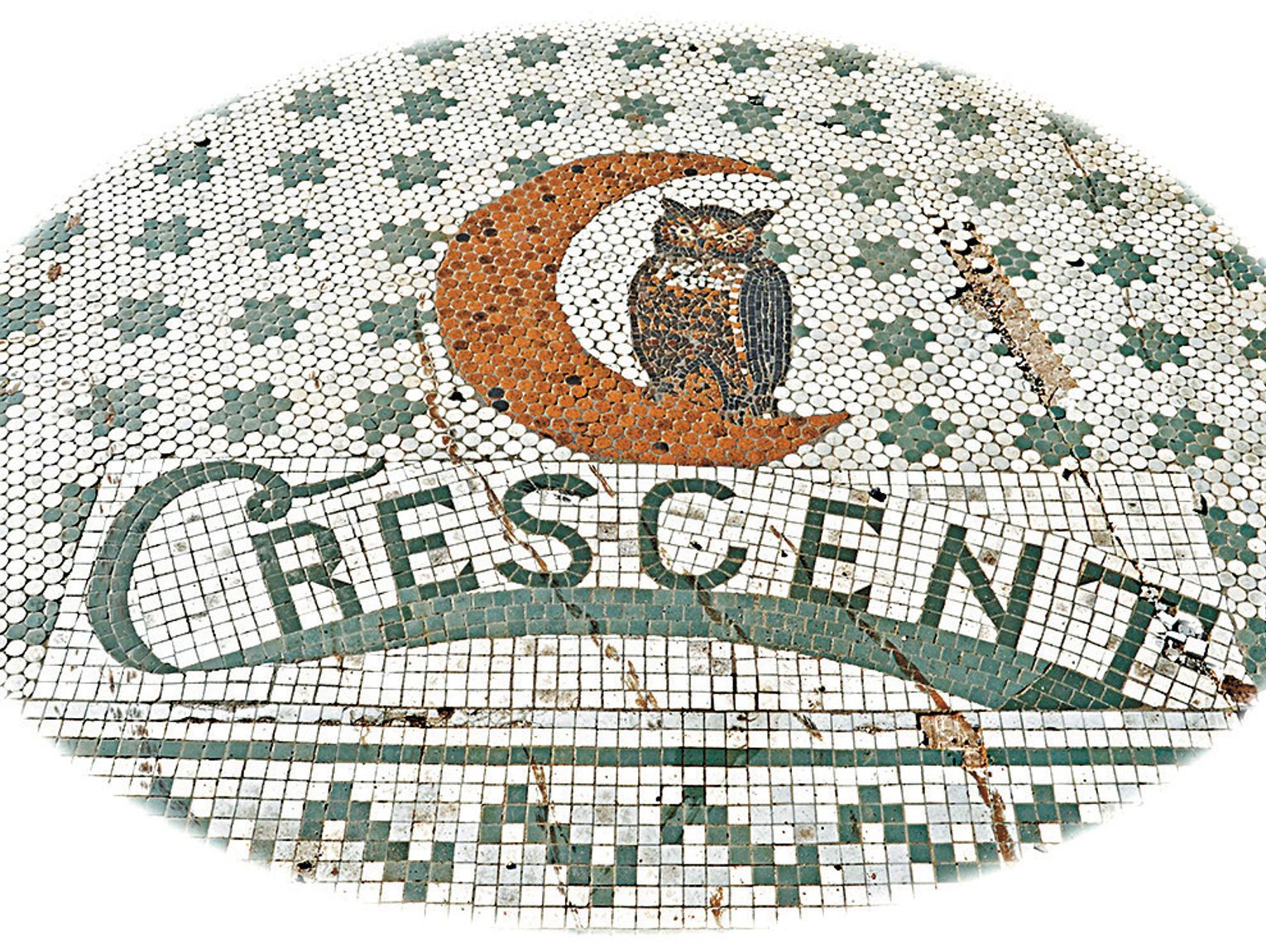 Old Logo All That Remains Of Destroyed Building