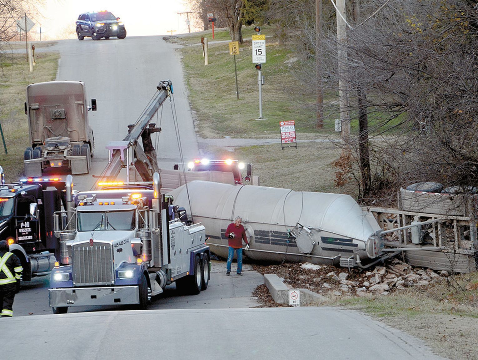 Trucker Escapes Injury After Rig Has Mechanical Failure